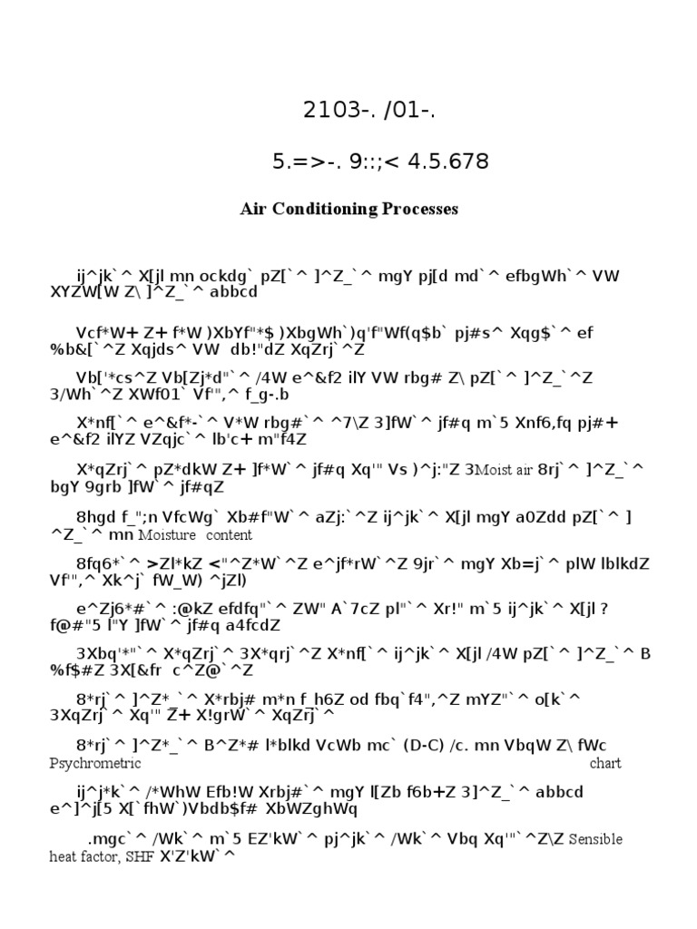 Ac Processes | PDF | Relative Humidity | Air Conditioning