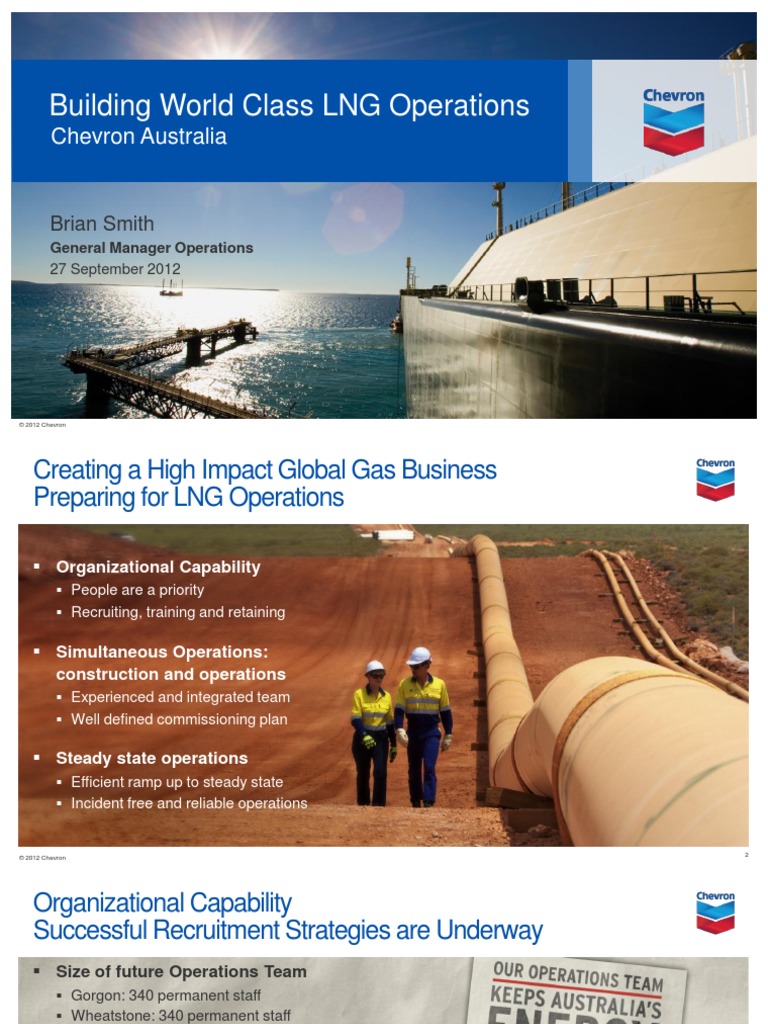 Building World Class LNG Operations: Chevron Australia | PDF | Chevron ...
