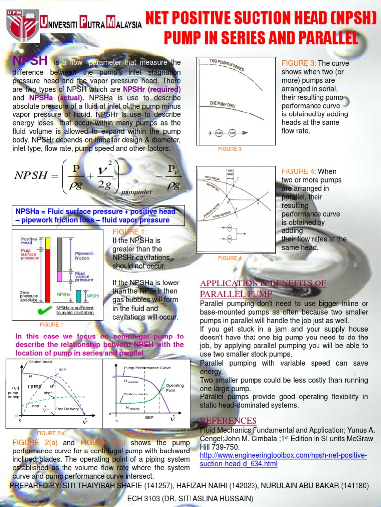 Net Positive Suction Head (NPSH) Pump in Series and Parallel - Chemical ...