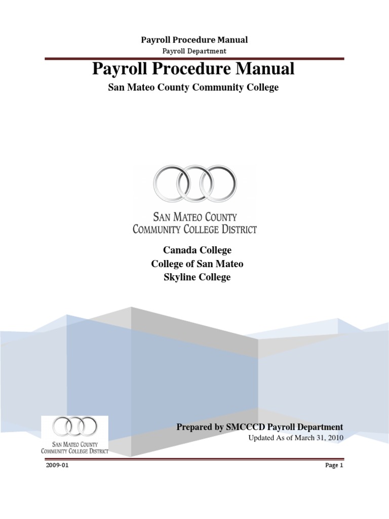Payroll Procedure Manual-as of 09-14-11 | Payroll | Federal Insurance ...