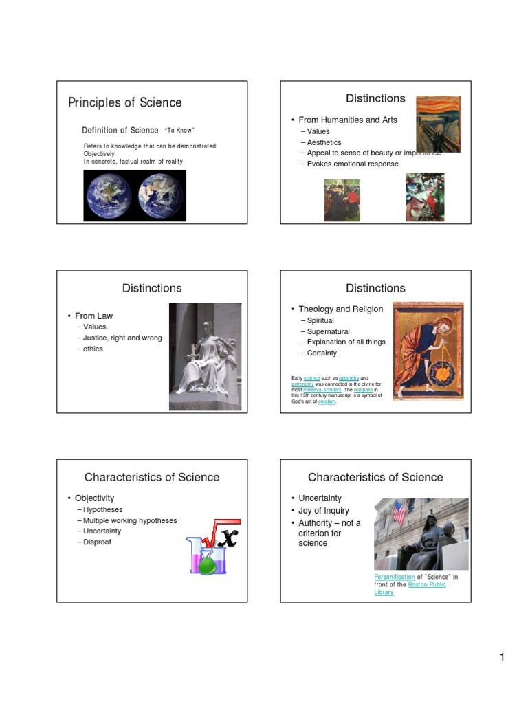 Principles of Science: Distinctions | PDF | Philosophy Of Science ...