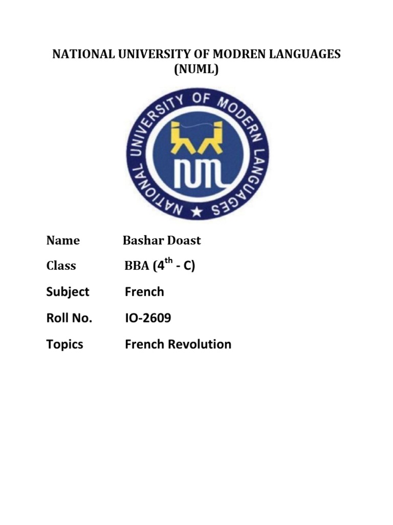 National University of Modren Languages (NUML) | PDF | Age Of ...