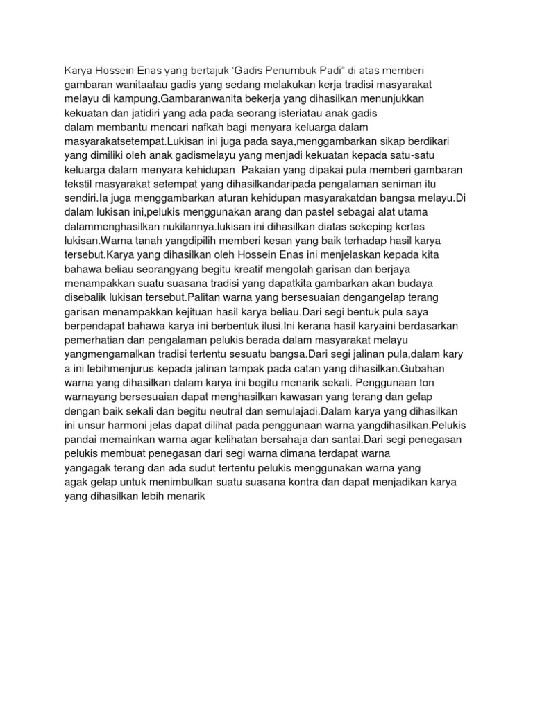 Karya Hossein Enas Yang Bertajuk | PDF | Seni | Puisi