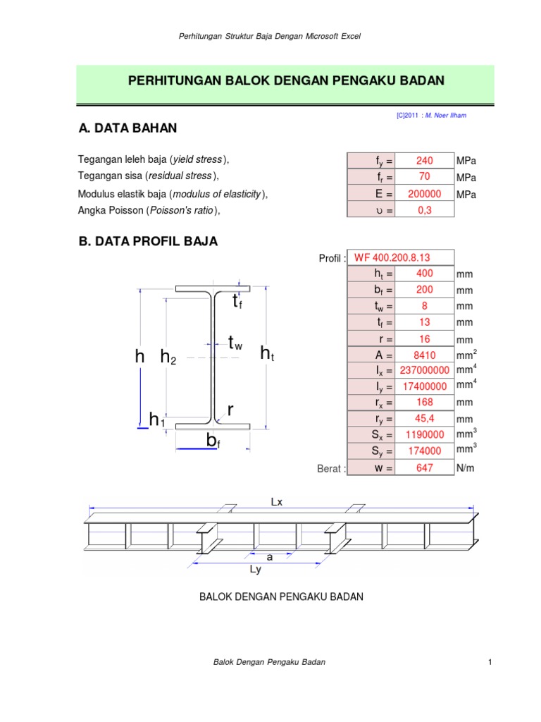 Balok Dan Pengaku | PDF