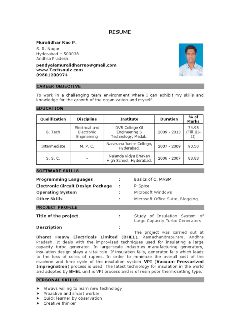 Pendyala Muralidhar Rao Resume (09401A0225) | PDF | Computer Security | Security