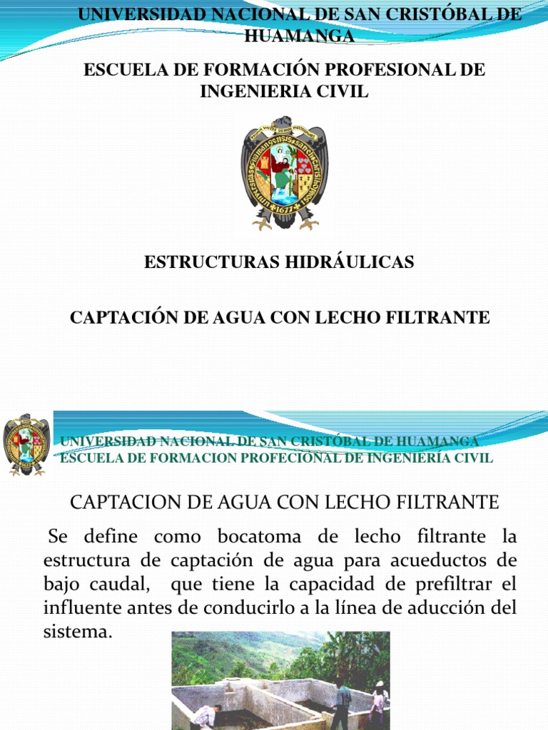 Lecho Filtrante | PDF | Filtración | Agua