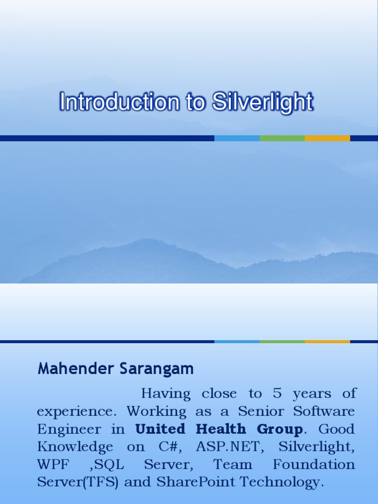 Silverlight Overview and Features Guide | PDF | Microsoft Silverlight ...