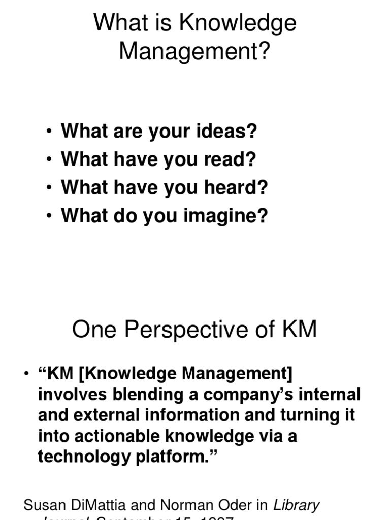 Understanding Knowledge Management Concepts | PDF | Knowledge Management | Knowledge