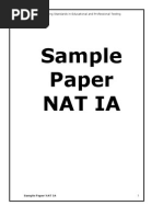 ECAT Test Sample Test Papers - New | PDF | Oscillation | Macromolecules
