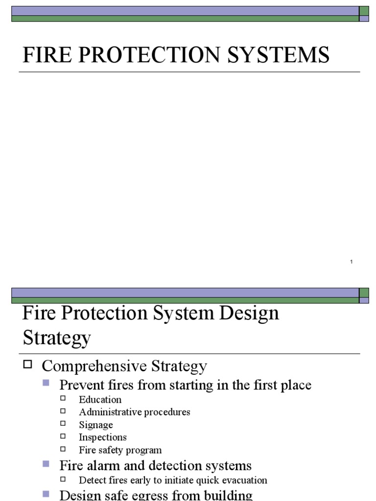 Fire Protection Systems | PDF | Fire Sprinkler System | Firefighting