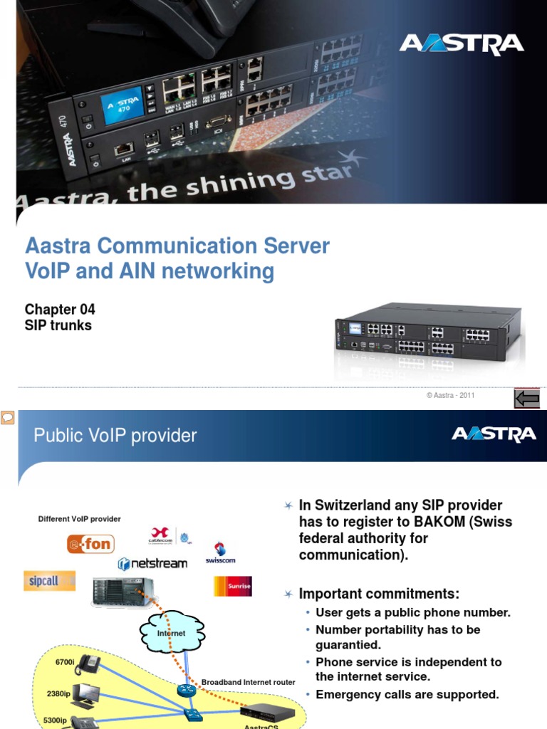 Aastra Communication Server | PDF | Session Initiation Protocol | Voice ...