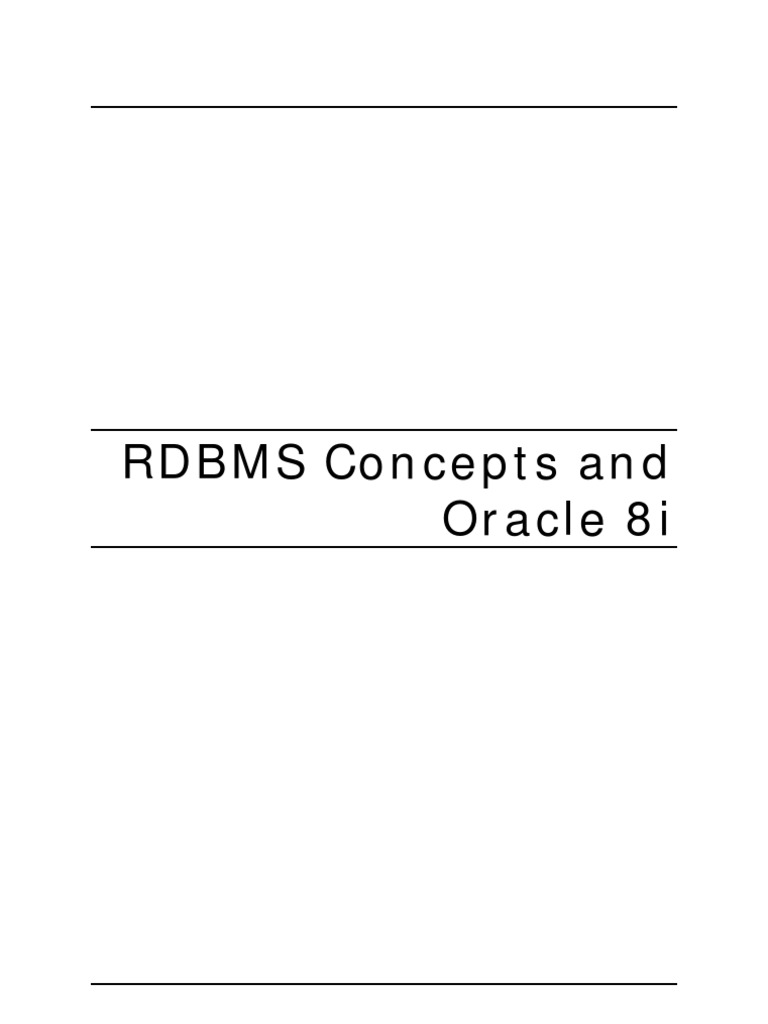 RDBMS | PDF | Relational Model | Databases