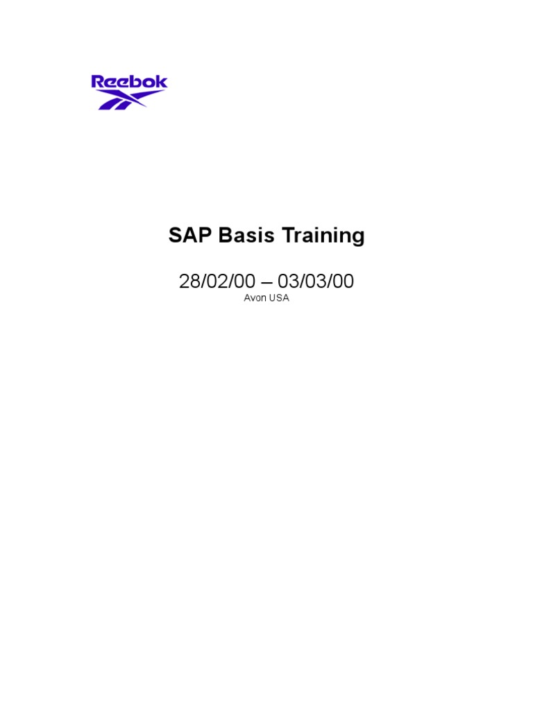 SAP Basis Training I | PDF | Databases | System Software