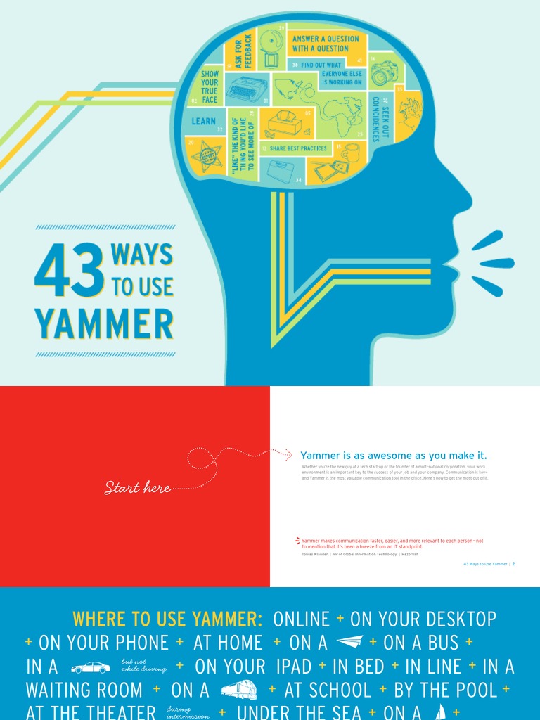 43 Ways To Use Yammer | PDF | Crowdsourcing | Brainstorming