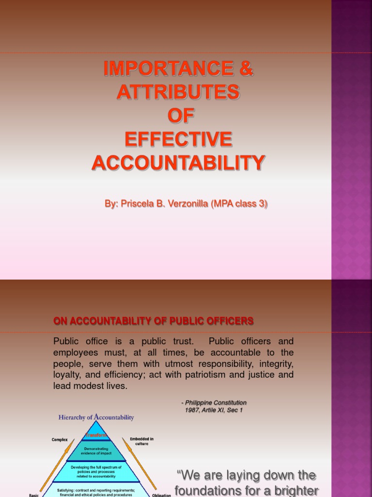Public Accountability in Governance | PDF | Accountability | Public ...