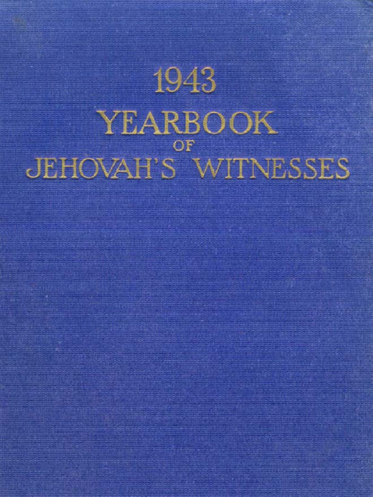 1943 Yearbook of Jehovah's Witnesses | PDF | Jesus | Devil