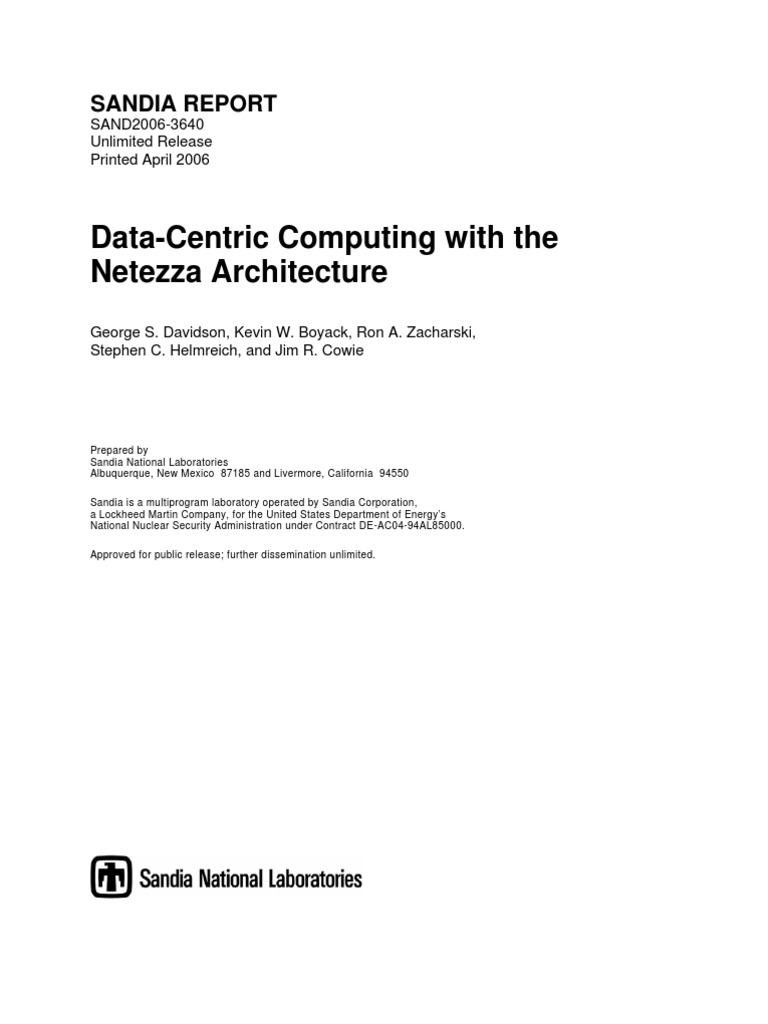 Netezza Architecture | PDF | Parallel Computing | Databases
