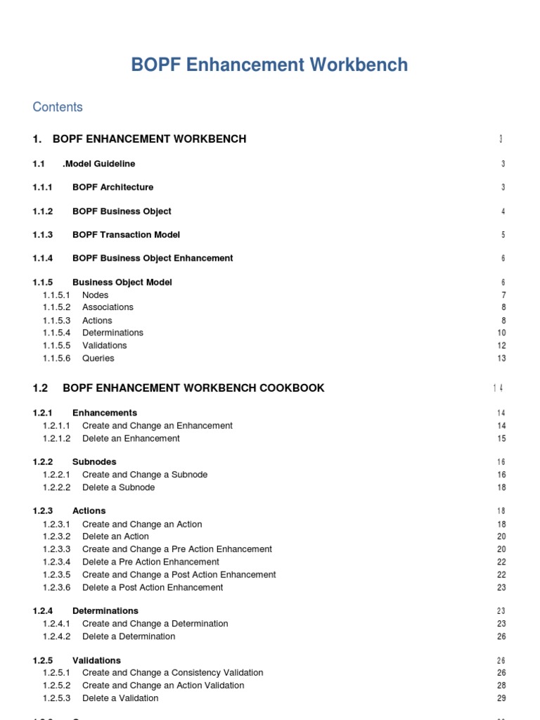BOPF | PDF | Object (Computer Science) | Database Transaction