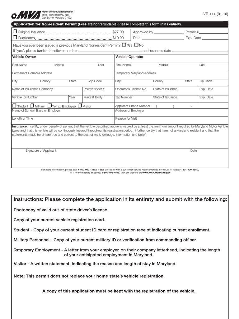 Maryland Motor Vehicle Association | Maryland | Vehicles