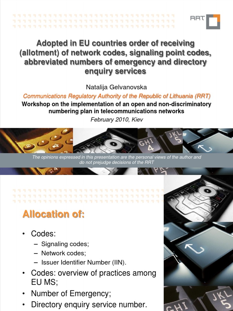 EU Telecom Network Code Allocation | PDF | European Union | Computer ...