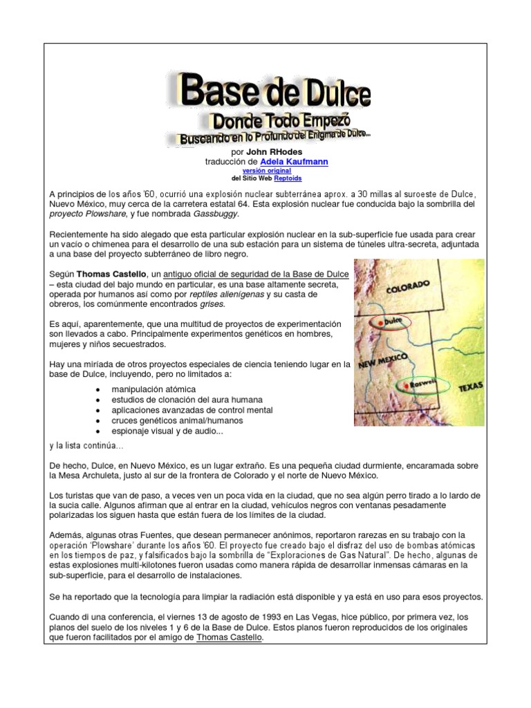 Base de Dulce | PDF | Memoria | Nuevo Mexico
