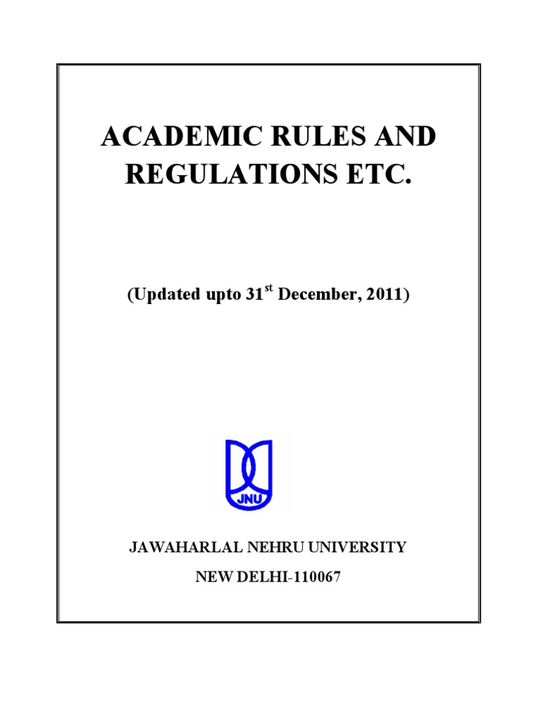 Academic Rules Regulations | PDF | Per Diem | Lecturer