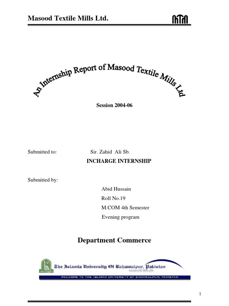 Masood Textile Mills | PDF | Textile Manufacturing | Quality (Business)
