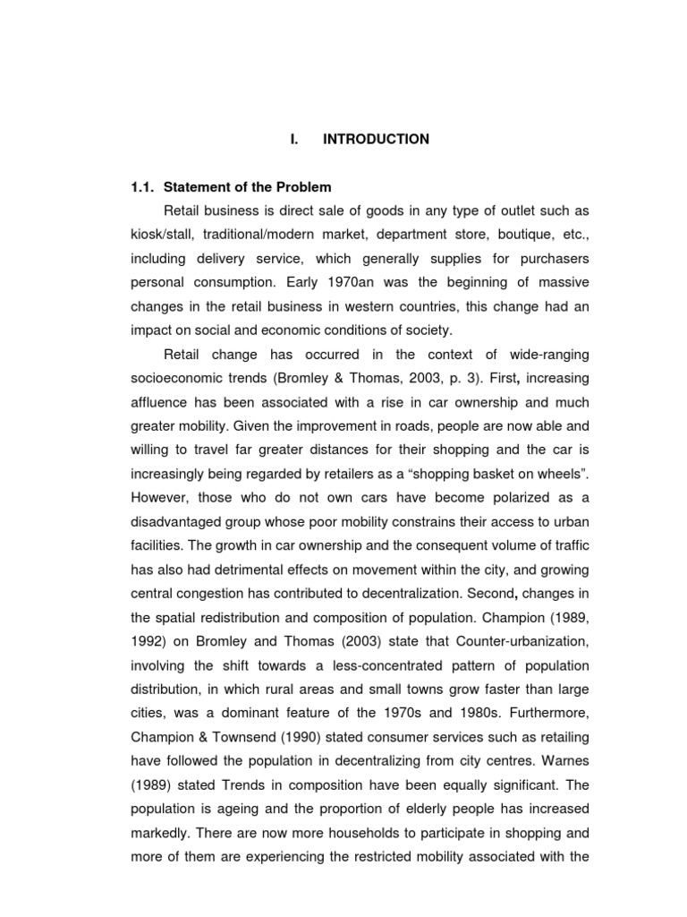 Draft Proposal Thesis | PDF | Retail | Grocery Store