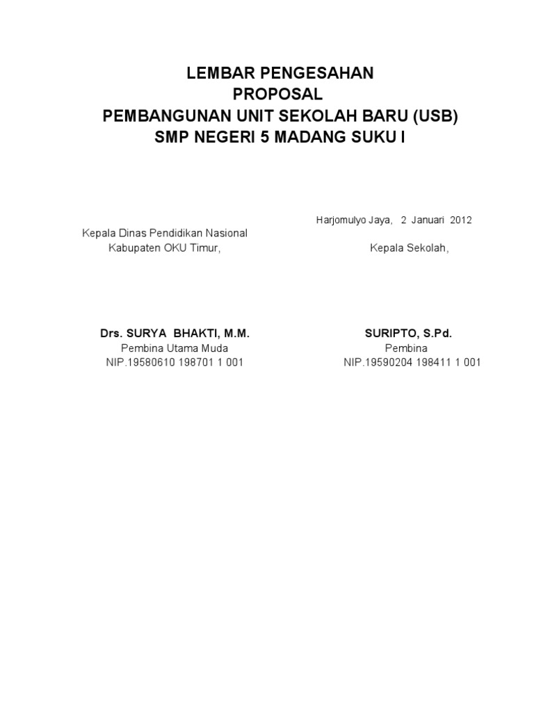 Proposal Usb SMP Apbn | PDF | Karier & Perkembangan | Ilmu Sosial