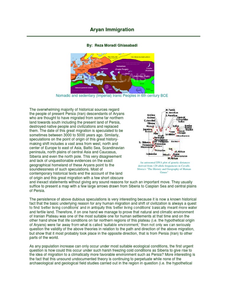 Aryan Immigration | PDF | Iran | Ice Age