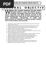 General and Specific Objectives | PDF | Health Care | Nursing