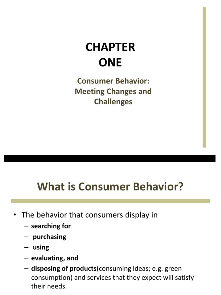 Understanding Consumer Behavior Basics | PDF | Consumer Behaviour ...