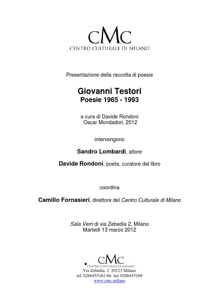 Giovanni Testori | PDF