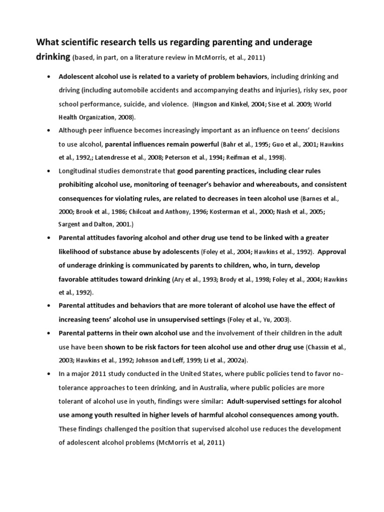 Alcohol Brochure - Research and Underage Drinking | PDF | Alcohol Abuse ...