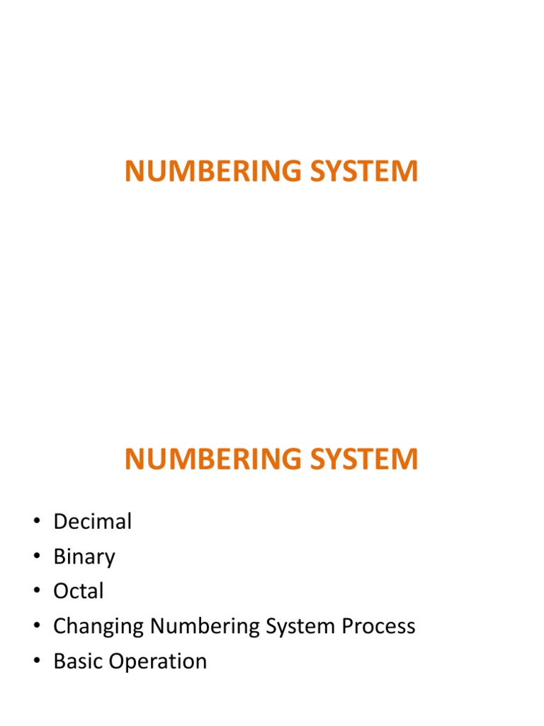 1.0 Numbering System - Lecturer | PDF | Decimal | Fraction (Mathematics)