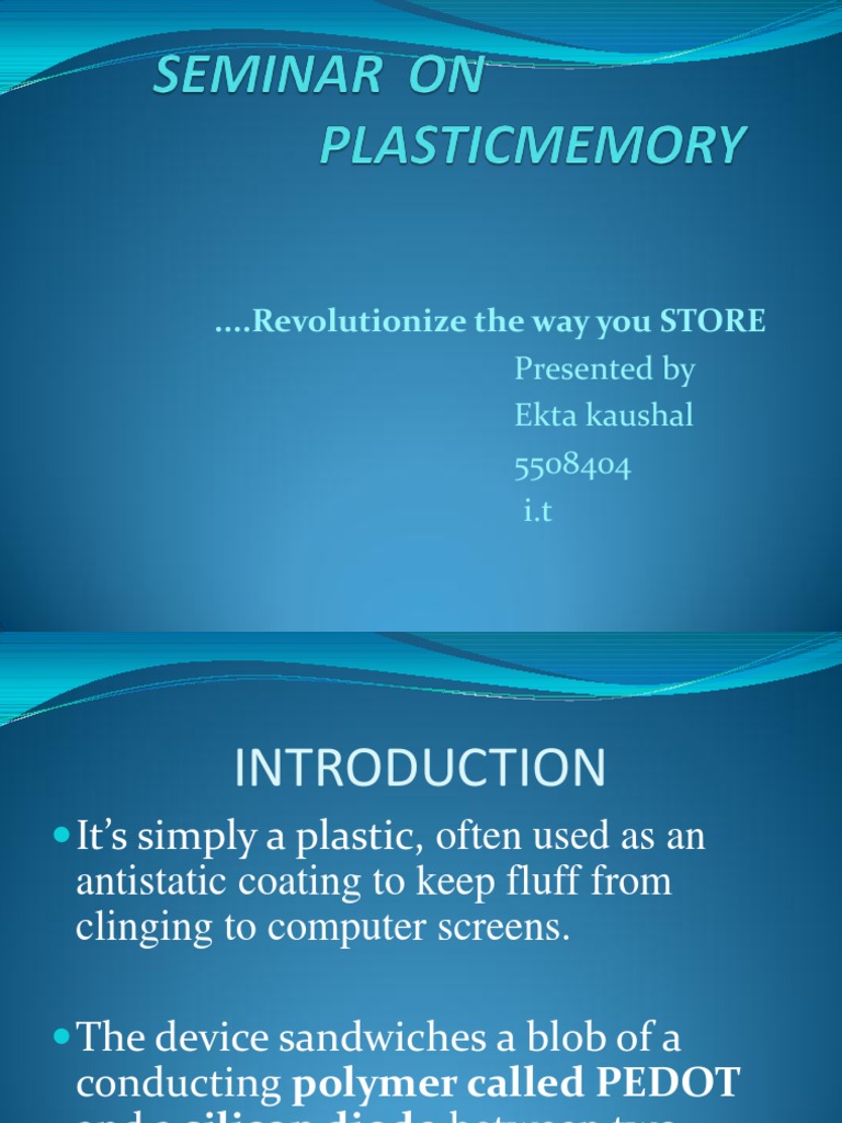 Plastic Memory | PDF