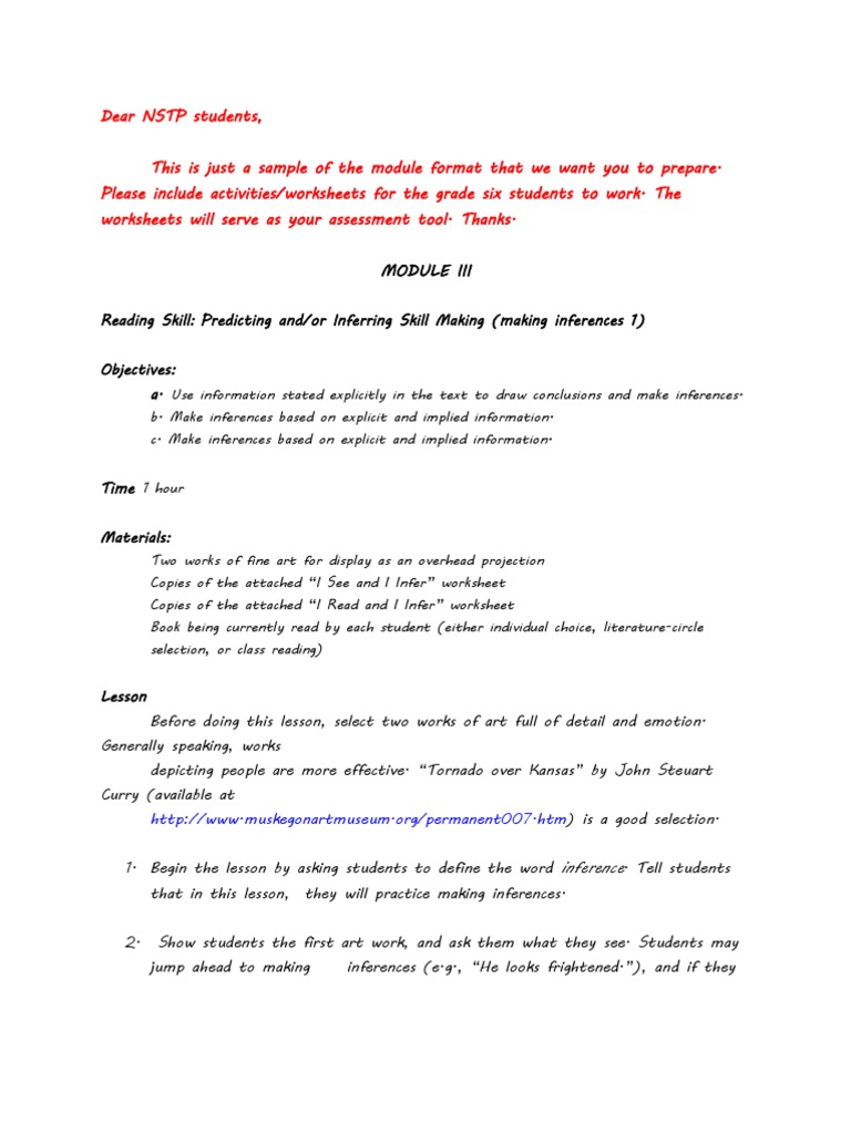 Module Template | PDF | Cognitive Science | Cognition