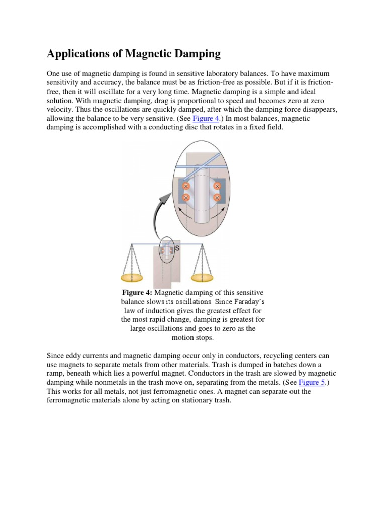 Electromagnetic Damping | PDF | Electromagnetic Induction | Inductor