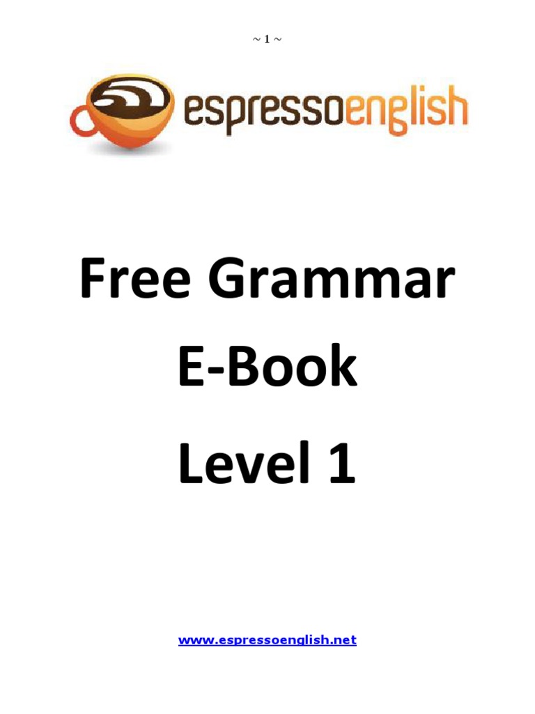 Free English Grammar Book - Level 1 | PDF