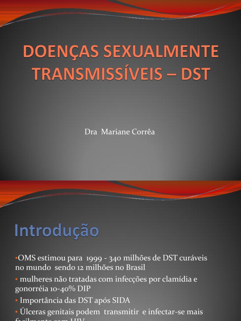 Tratamento e Diagnóstico de DSTs Curáveis | PDF | Epidemiologia ...
