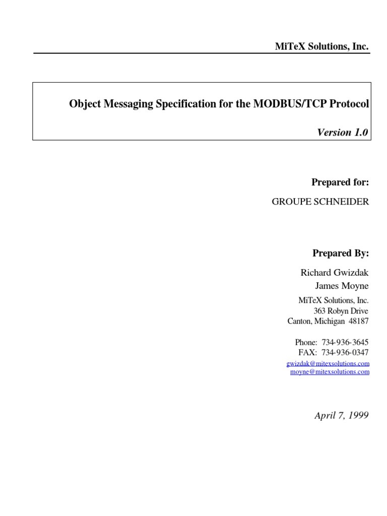 Modbus TCP | PDF | Communications Protocols | Transmission Control Protocol