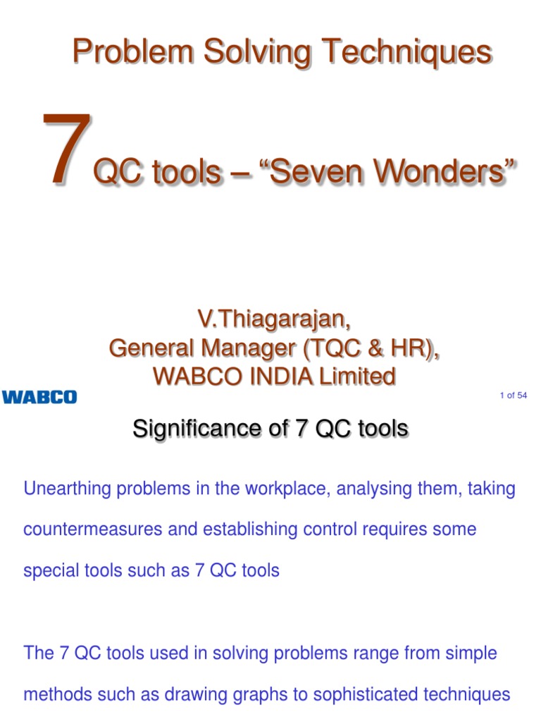 7 QC Tools Material | PDF | Correlation And Dependence | Histogram