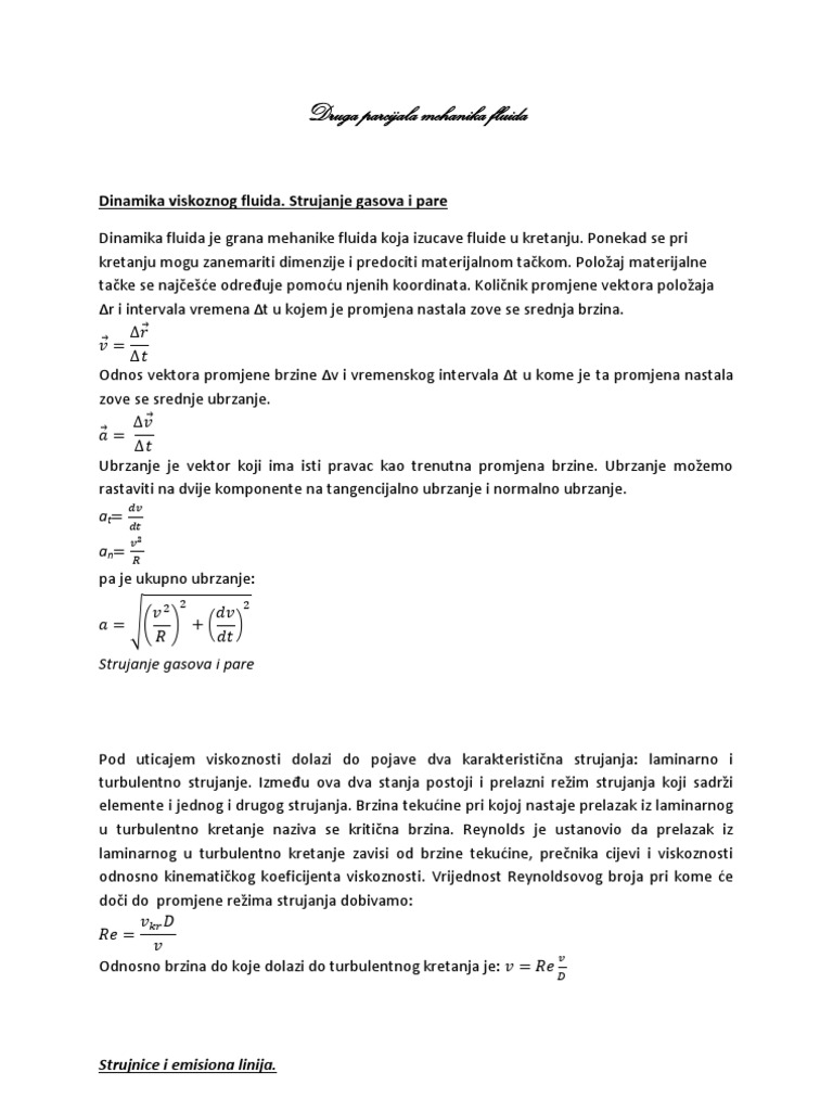 Mehanika Fluida | PDF