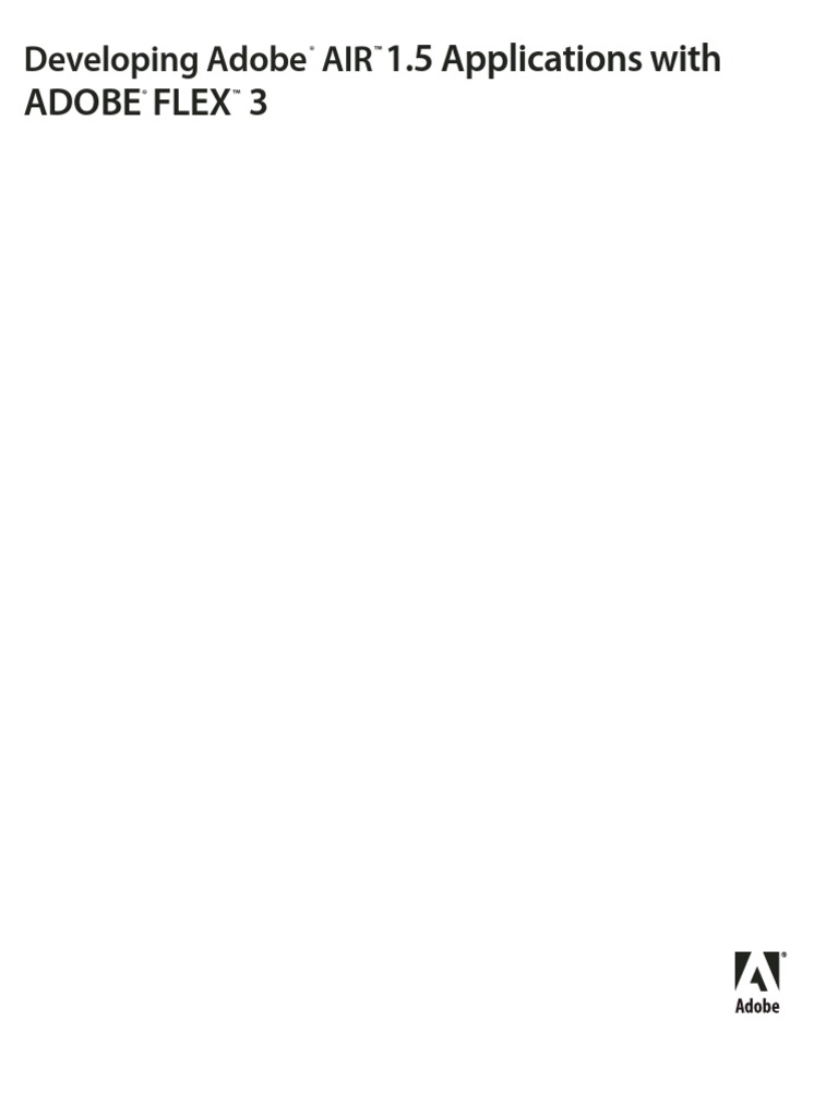 Dev Apps Flex | PDF | Apache Flex | Adobe Air
