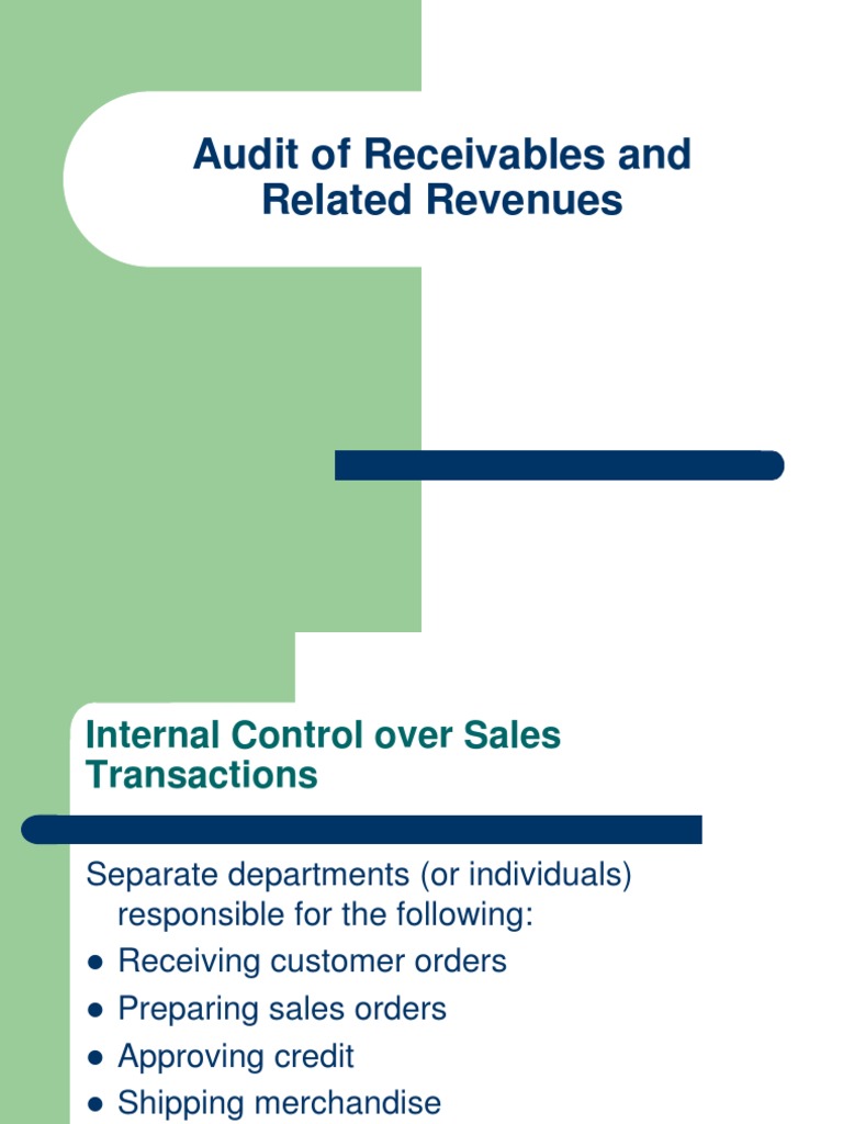 audit of receivable | Invoice | Debits And Credits
