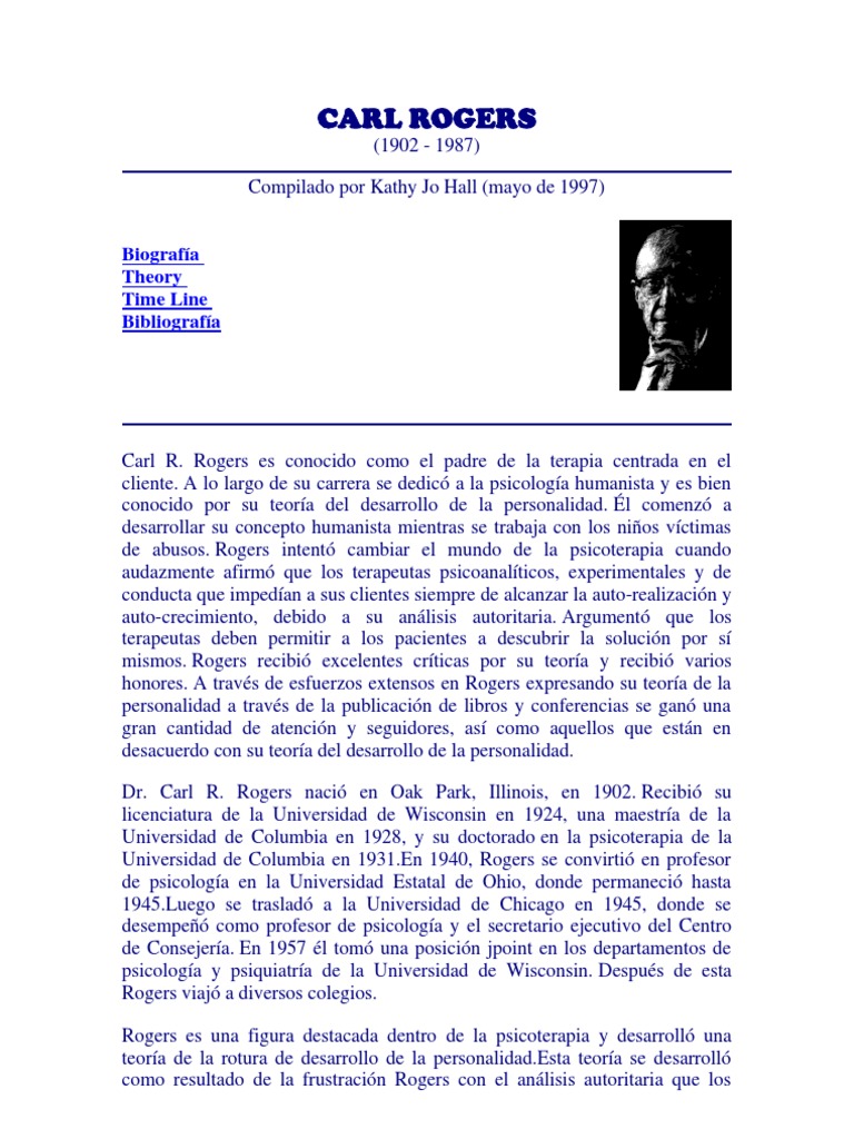 Carl Rogers | PDF | Salud mental | Acción (filosofía)