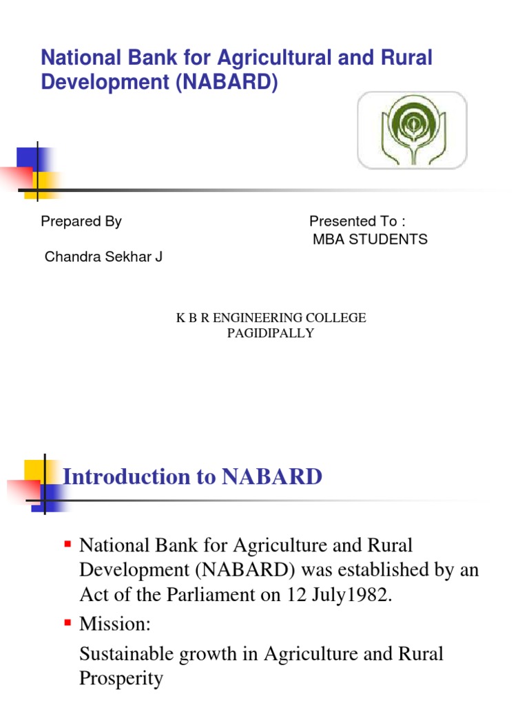 NABARD | PDF | Economies | Business