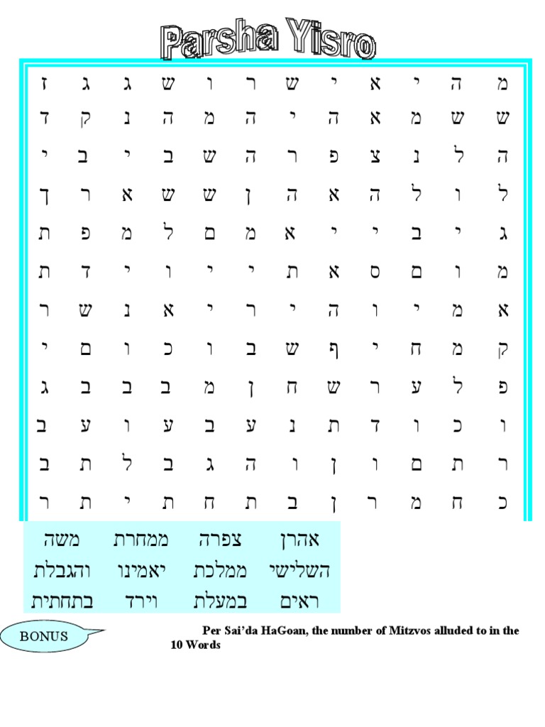 Yisro Word Search | PDF