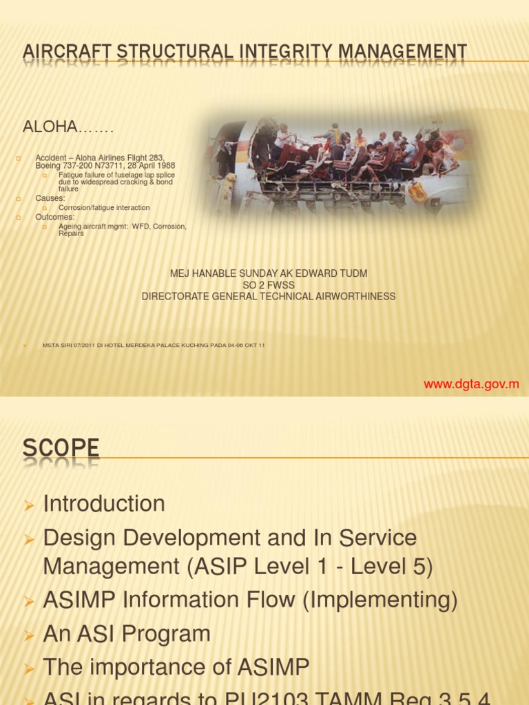 Aircraft Structural Integrity Management | PDF | Fatigue (Material ...