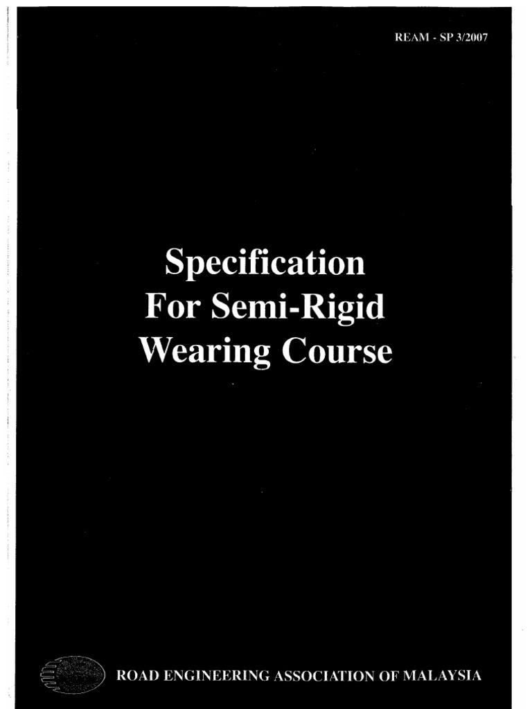 Spec For Semi Rigid Wearing Course | PDF